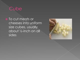 Cube Cooking Term