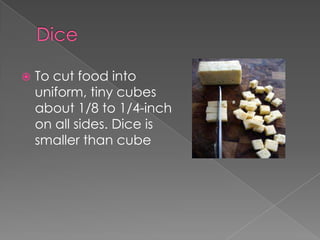 Cube Cooking Term