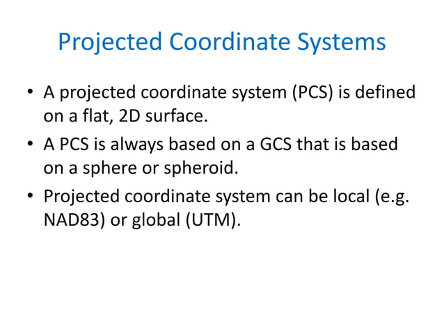 Basic coordinate system | PPTX