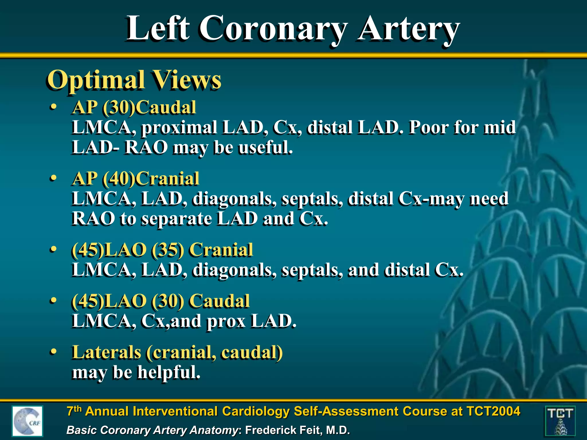 Basic Coronary Anatomy - Paul Fefer, MD..ppt