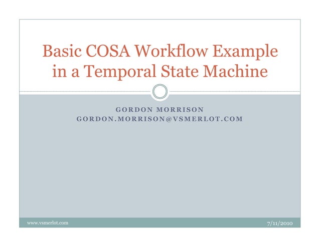 workflow in temporal state machine v1 | PPT