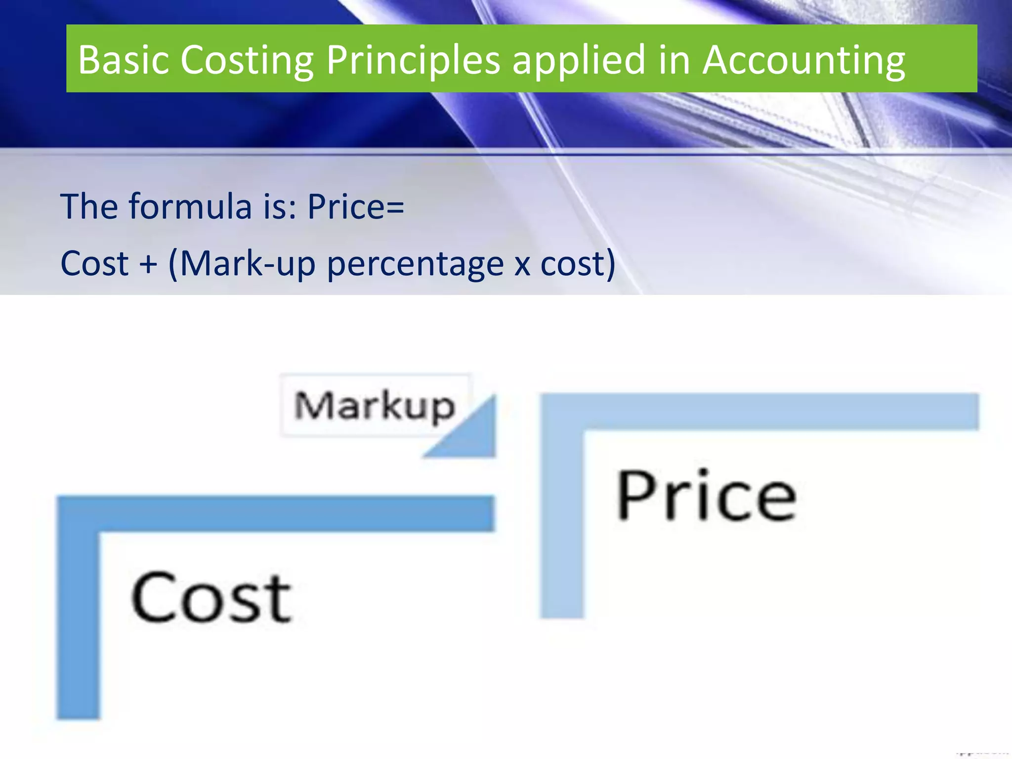 Basic costing principles | PPTX