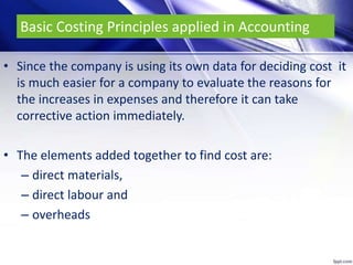 Basic costing principles | PPTX