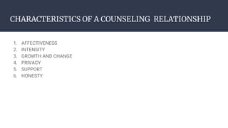 Basic counseling skills | PPTX
