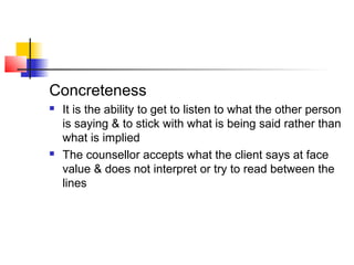 Basic counselling skills | PPT