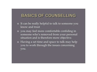 Basic counselling skills | PPTX