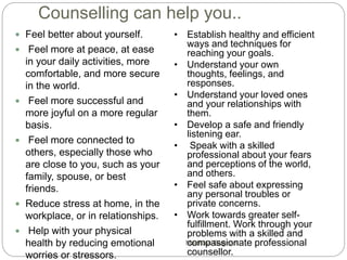 Basic counselling skills | PPTX