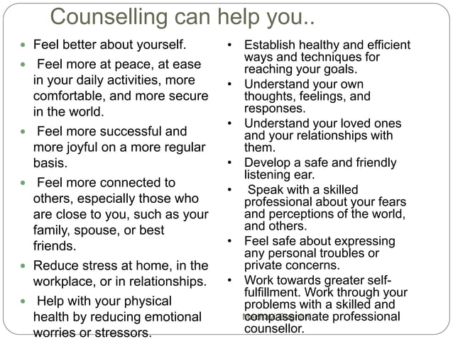 Basic counselling skills | PPTX