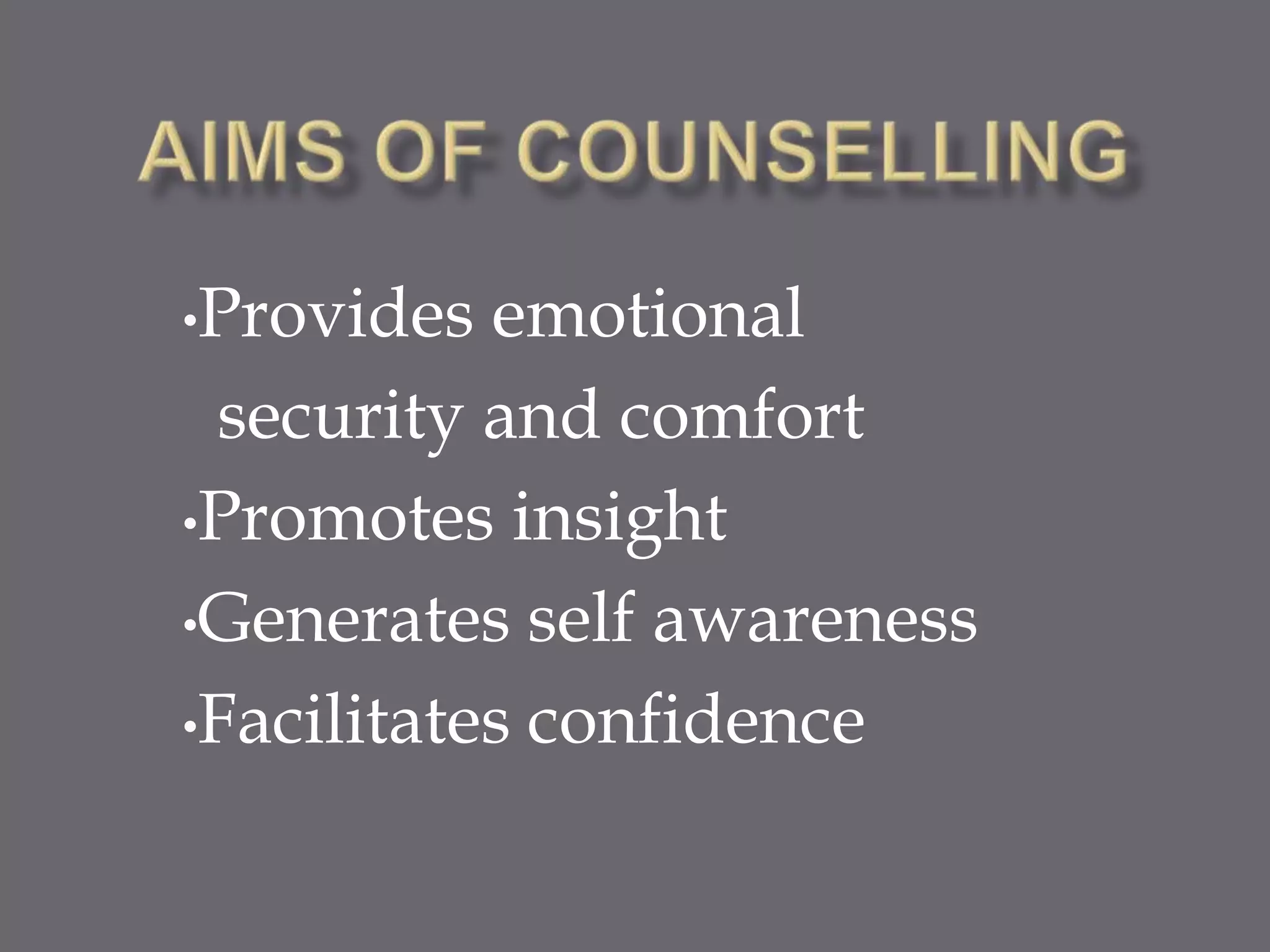 Basic counselling skills | PPTX