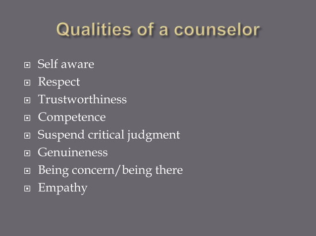 Basic counselling skills | PPTX