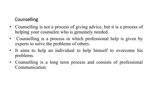 Basic Counselling Skills and Techniques-Week 10.pptx | Physical Therapy ...