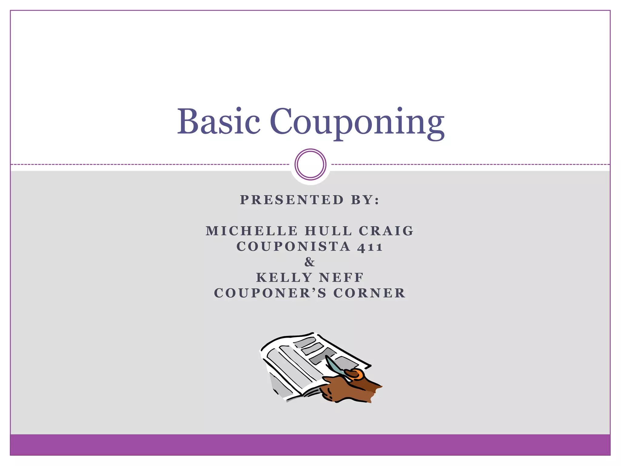 Basic couponing | PPTX