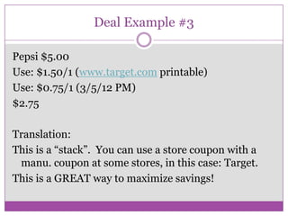 Basic couponing | PPTX