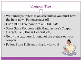 Basic couponing | PPT