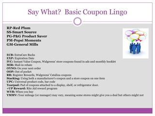Basic couponing | PPTX