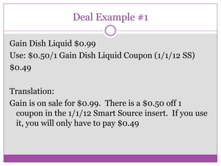 Basic couponing | PPTX