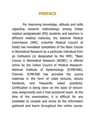 Basic Course in Biomedical Rese - Amit Shah | PDF