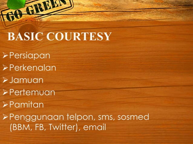 BASIC COURTESY IN BUSINESS | PPT