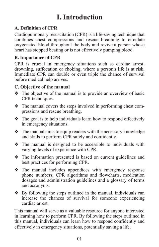 Manual of basic CPR.pdf | First Aid | Injuries