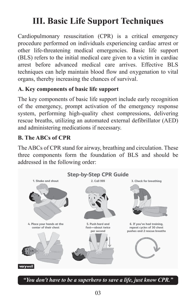 Manual of basic CPR.pdf | First Aid | Injuries