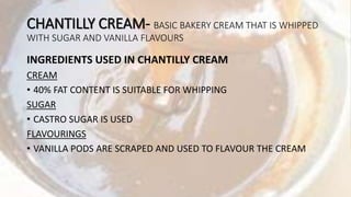 Basic creams and sauces | PPTX