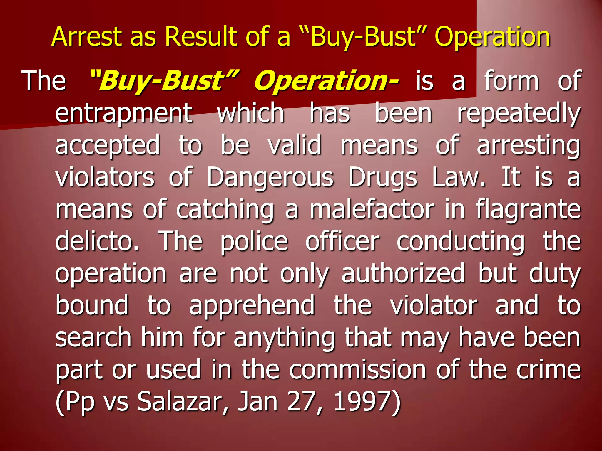 Basic criminal procedures (arrest) | PPT