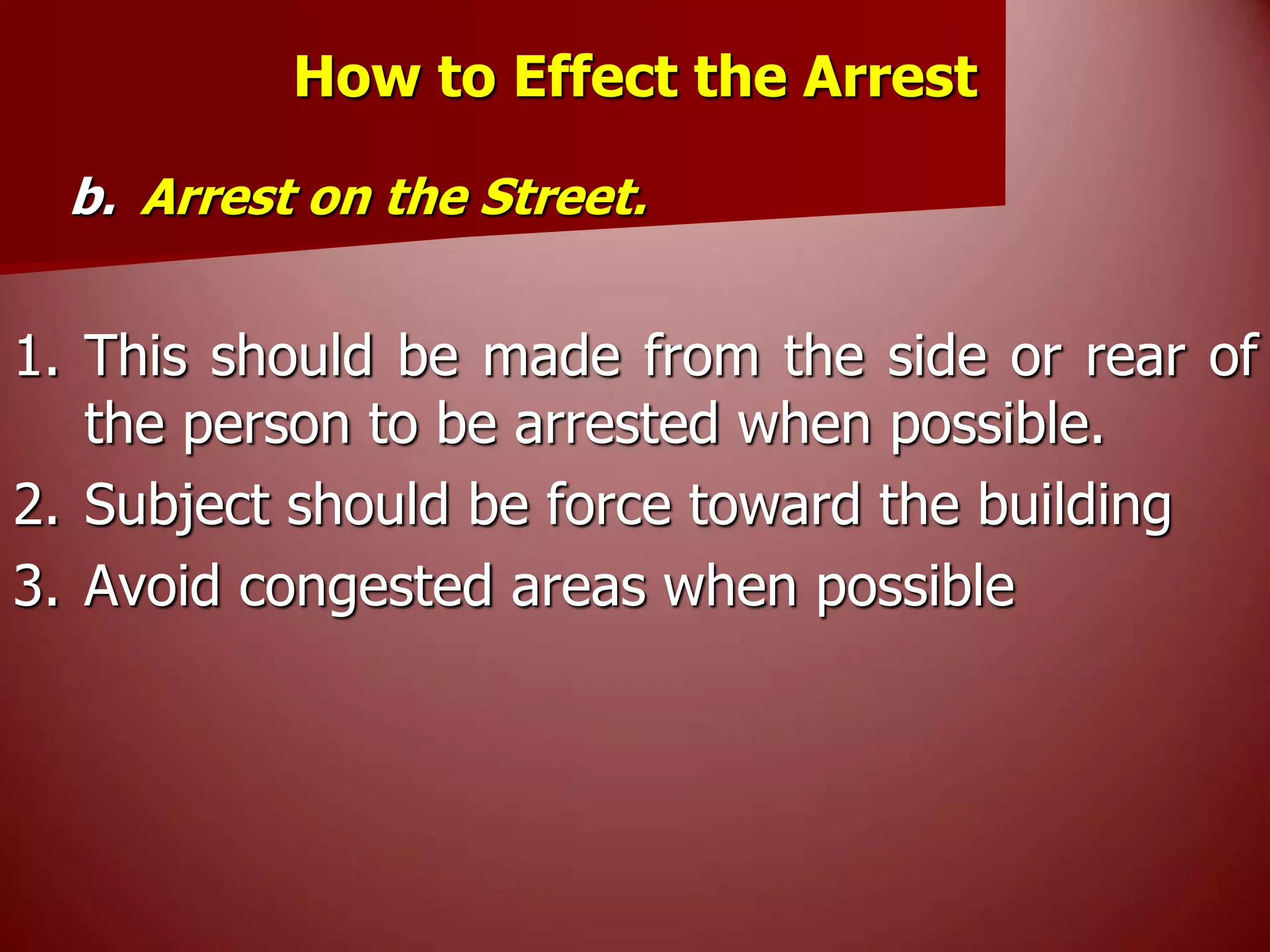 Basic criminal procedures (arrest) | PPT