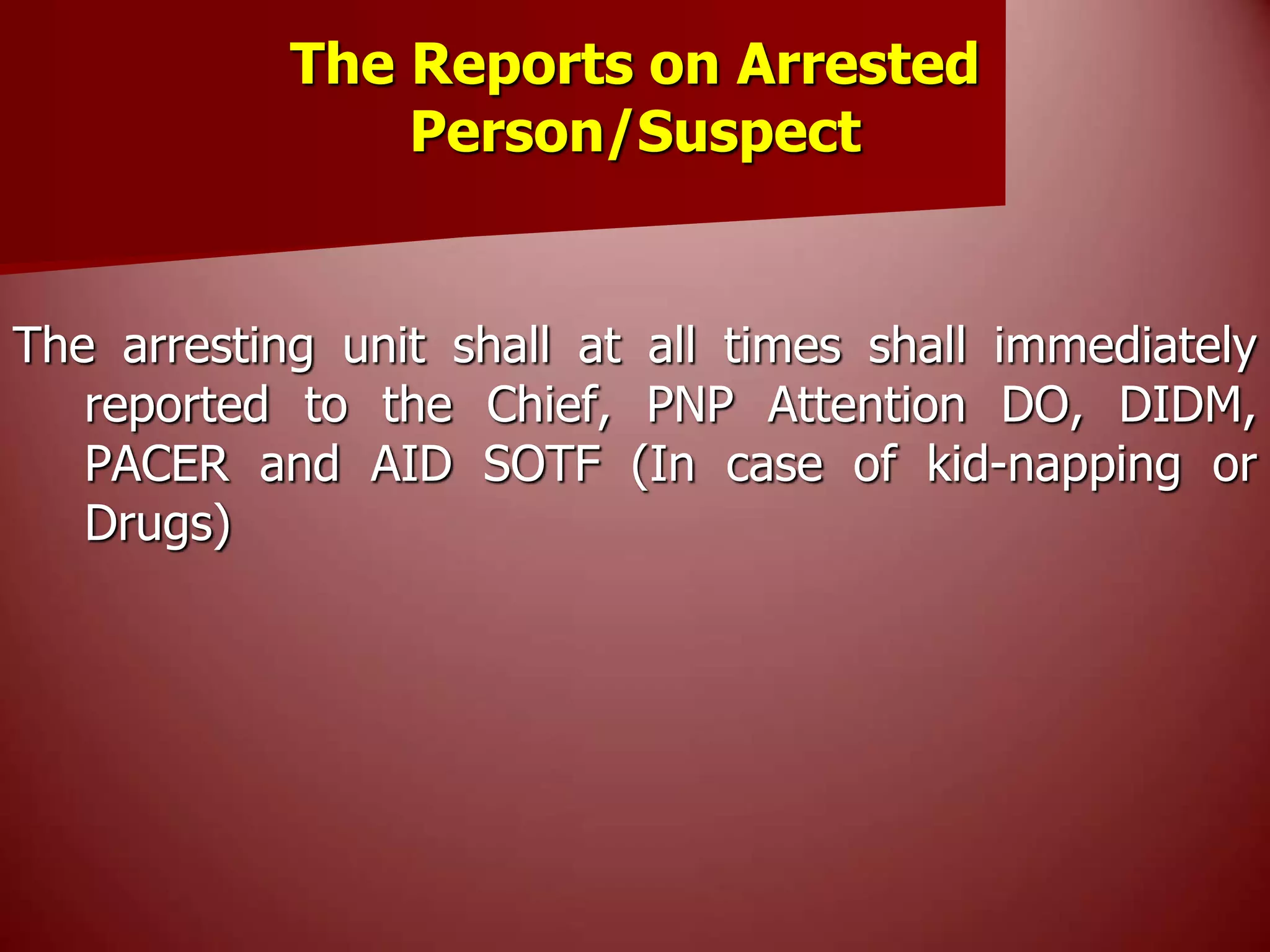 Basic criminal procedures (arrest) | PPT