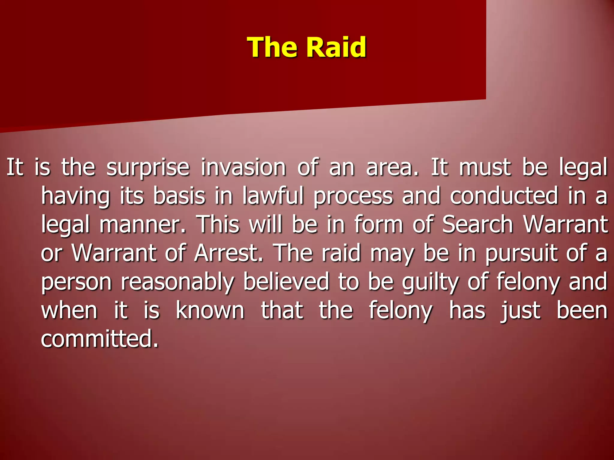 Basic criminal procedures (arrest) | PPT