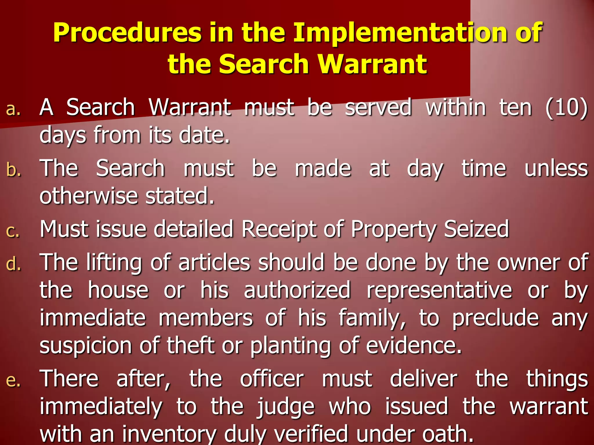 Basic criminal procedures (arrest) | PPT