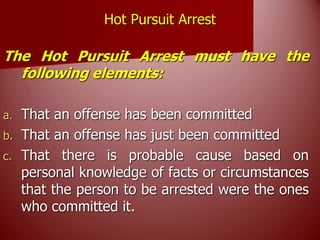 Basic criminal procedures (arrest) | PPT