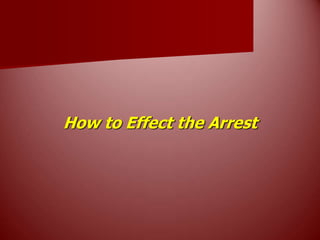 Basic criminal procedures (arrest) | PPT
