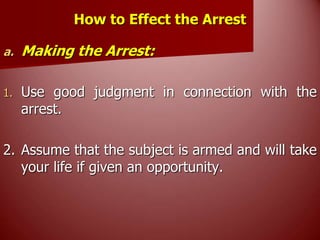 Basic criminal procedures (arrest) | PPT