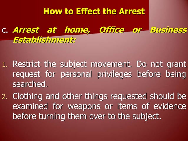 Basic criminal procedures (arrest) | PPT