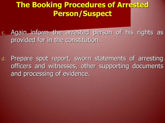 Basic criminal procedures (arrest) | PPT