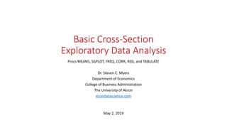 Basic cross section and exploratory data analysis | PPT