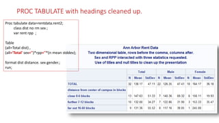 Basic cross section and exploratory data analysis | PPT