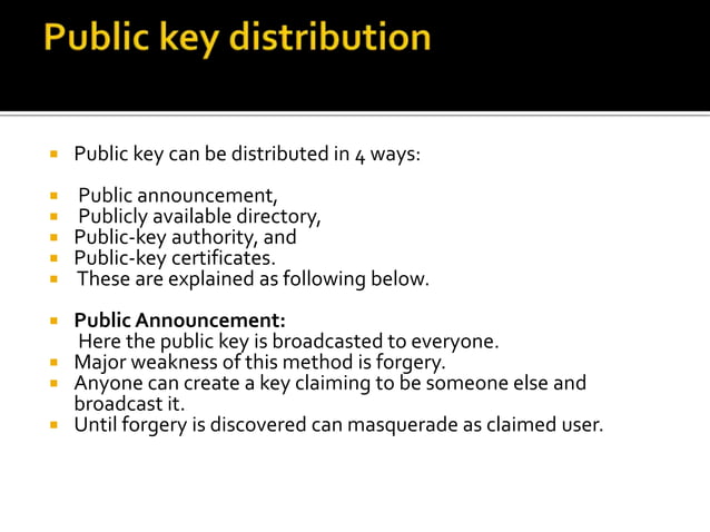 Basic Cryptography Unit 4 Css Ppt