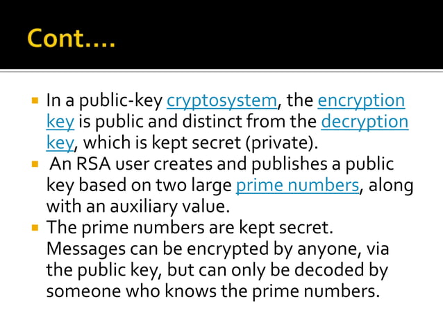 Basic Cryptography unit 4 CSS | PPT
