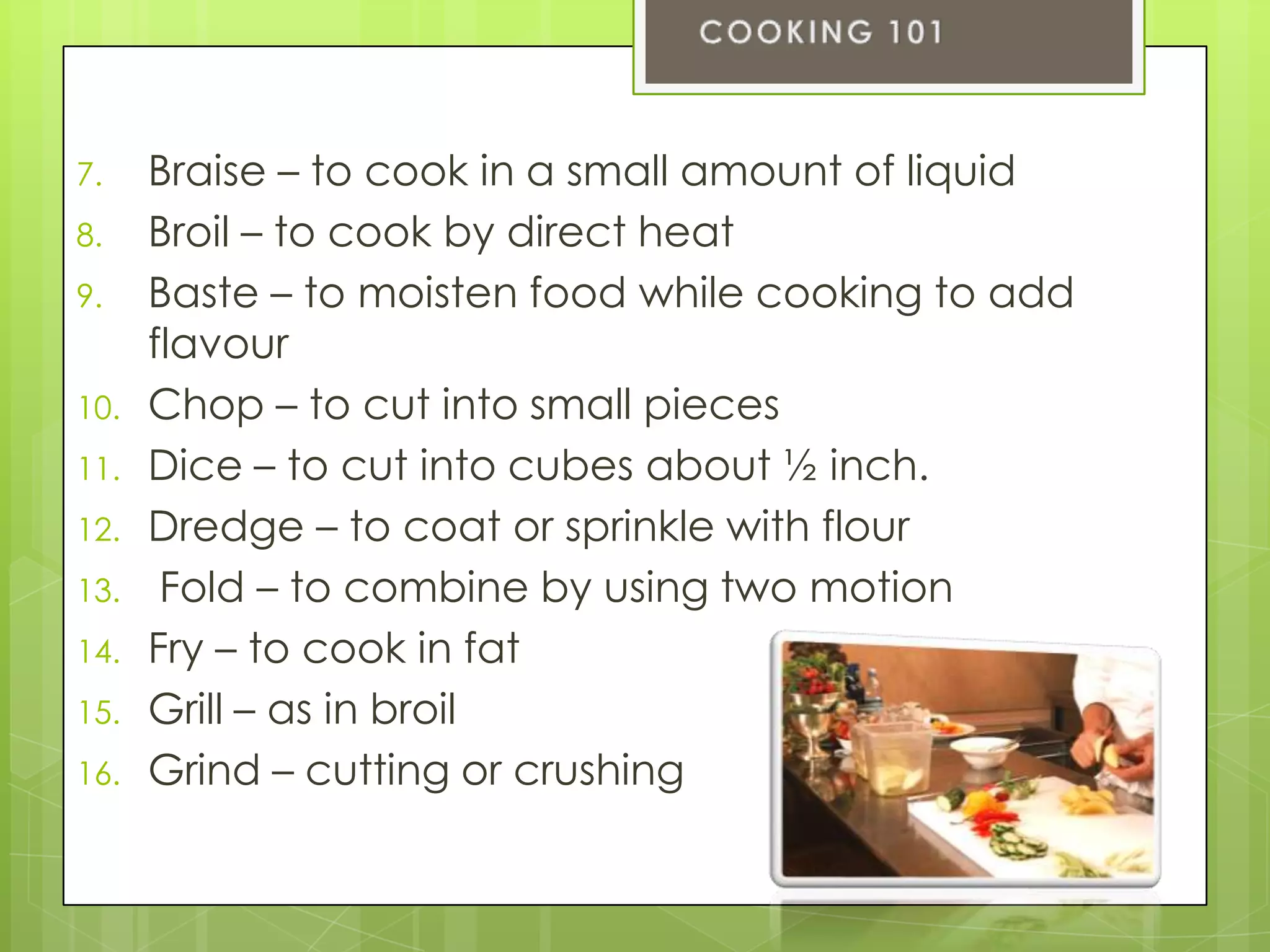 Basic culinary arts | PPTX