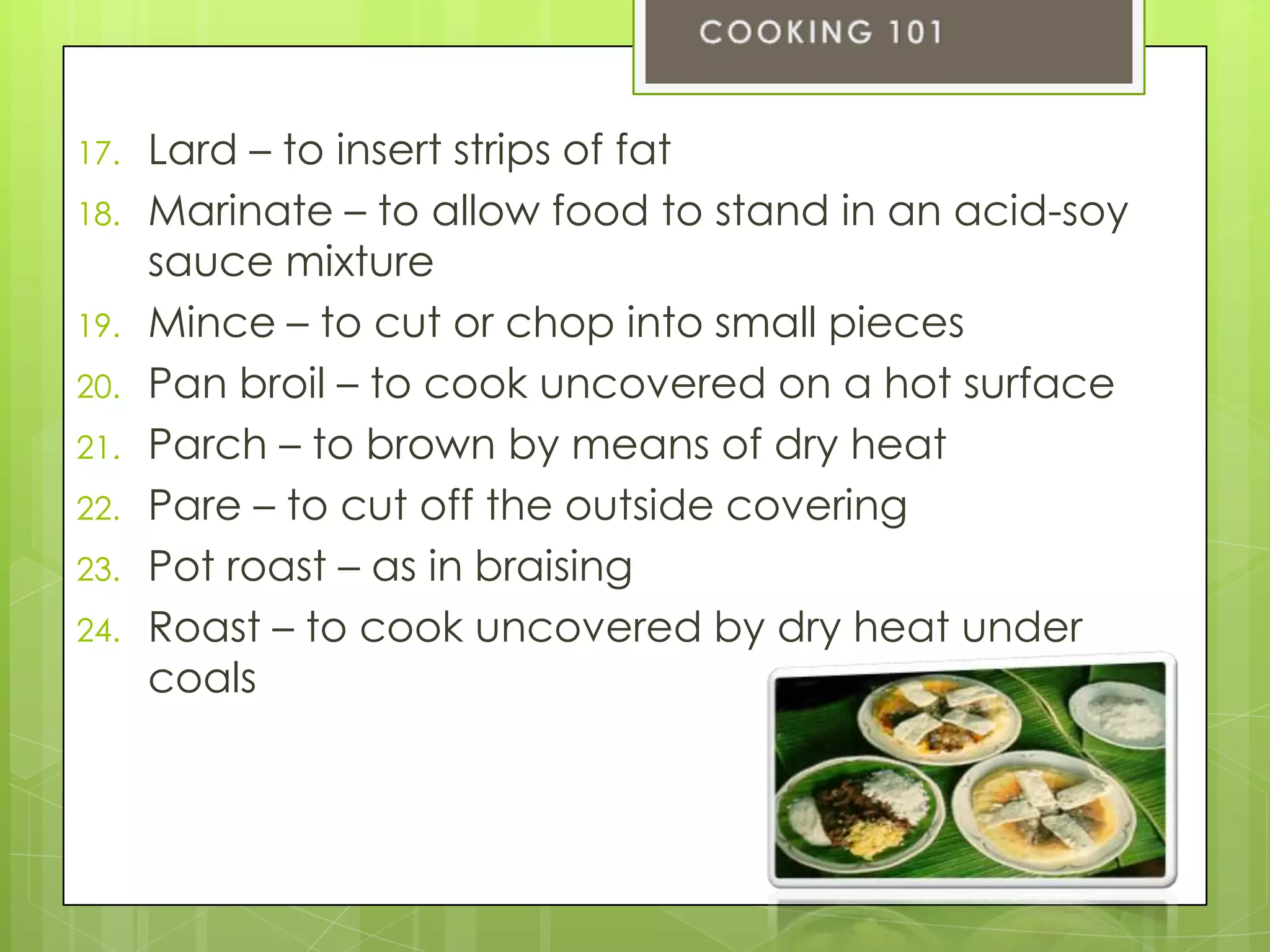 Basic culinary arts | PPTX