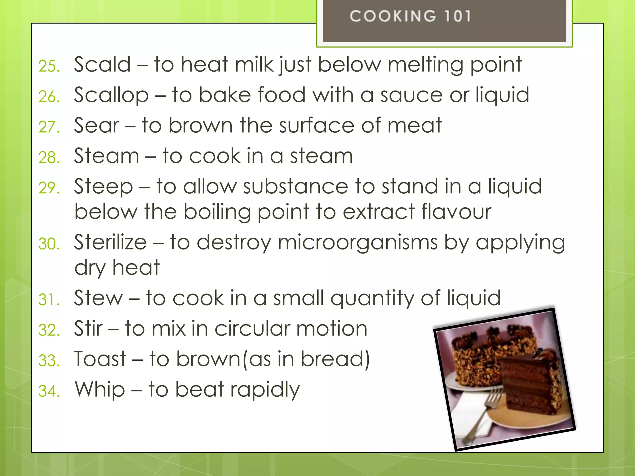 Basic culinary arts | PPTX