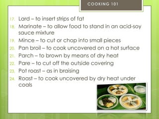 Basic culinary arts | PPTX