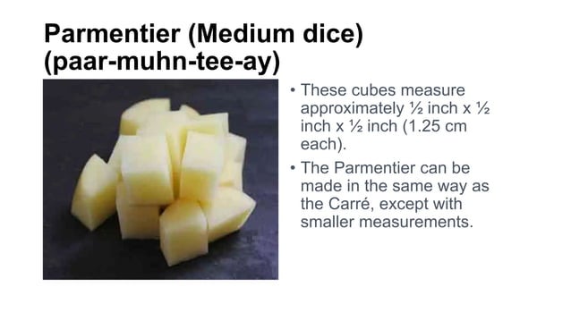 BASIC CUTS.pptx | Cooking | Food & Drink