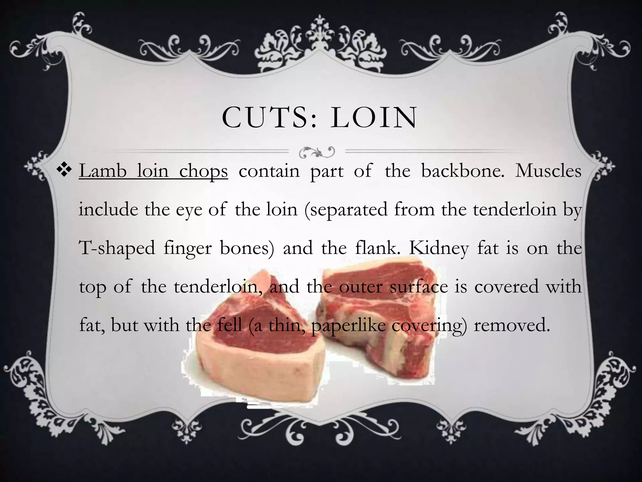 Basic Cuts of Lamb | PPTX
