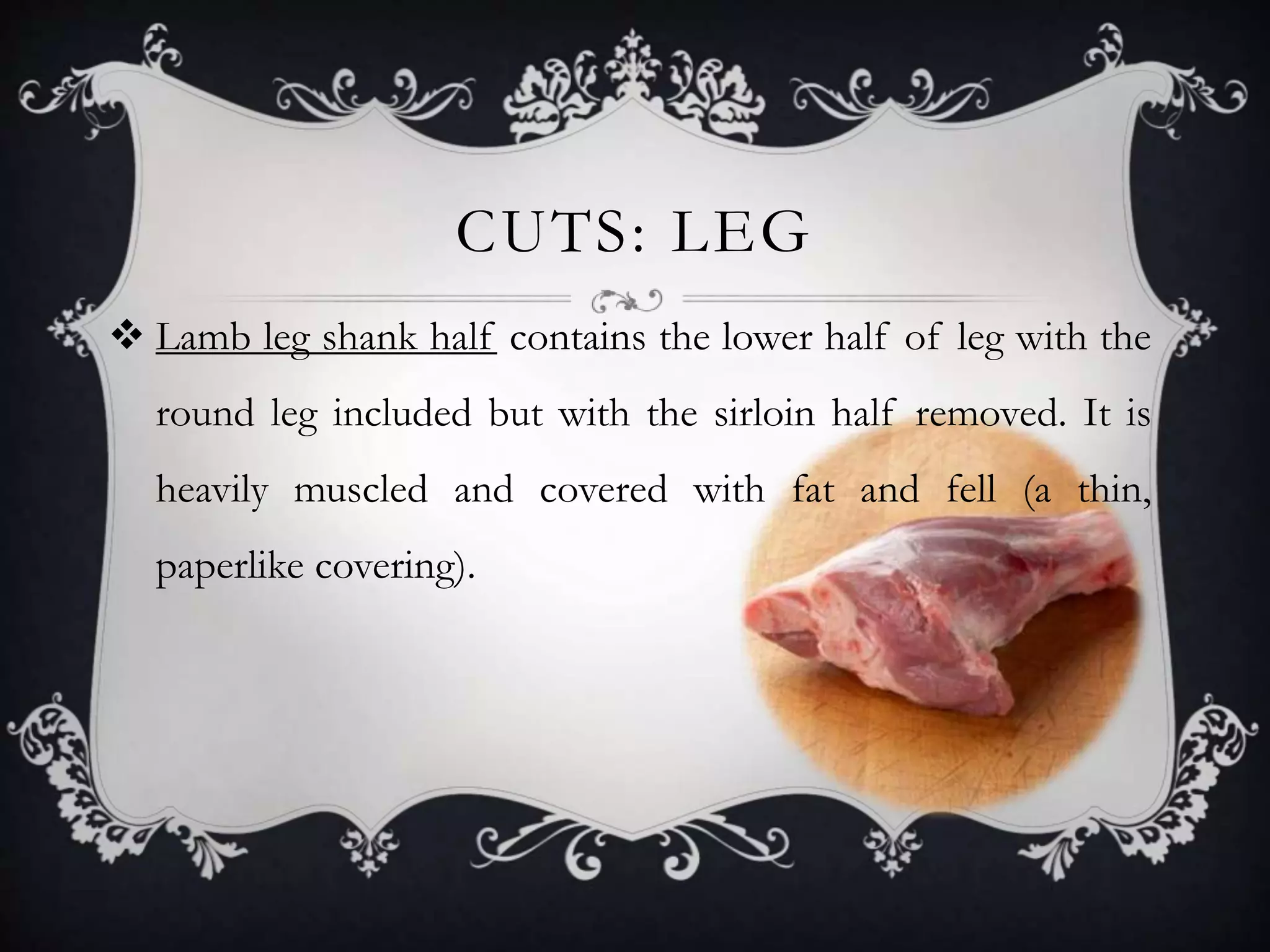 Basic Cuts of Lamb | PPTX