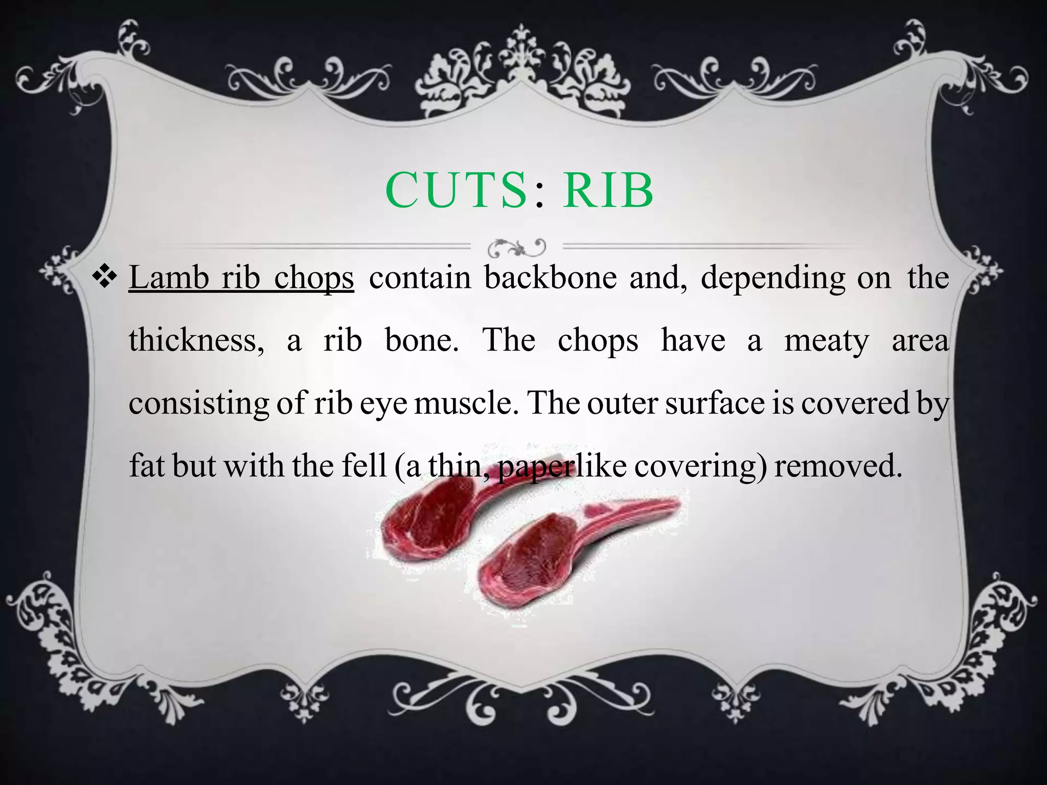 Basic cuts of lamb practical first (1) | PPT