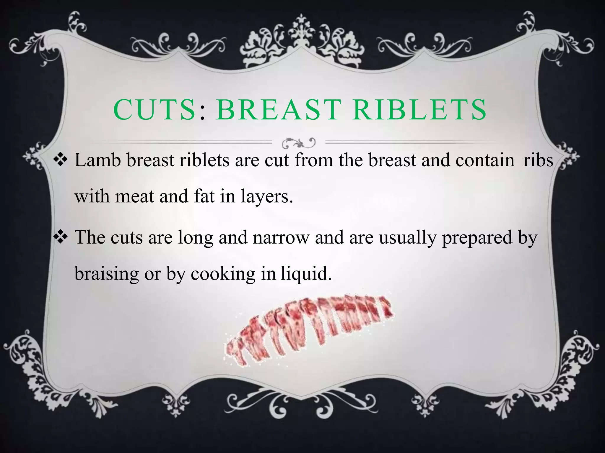 Basic cuts of lamb practical first (1) | PPT