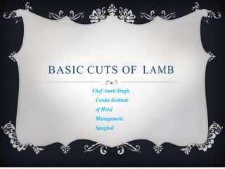 Basic cuts of lamb practical first (1) | PDF