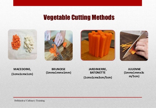 Basic cutting methods: www.chefqtrainer.blogspot.com